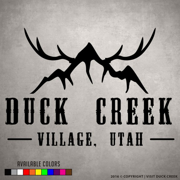 Visit Duck Creek Mountain Rack Sticker - Visit Duck Creek