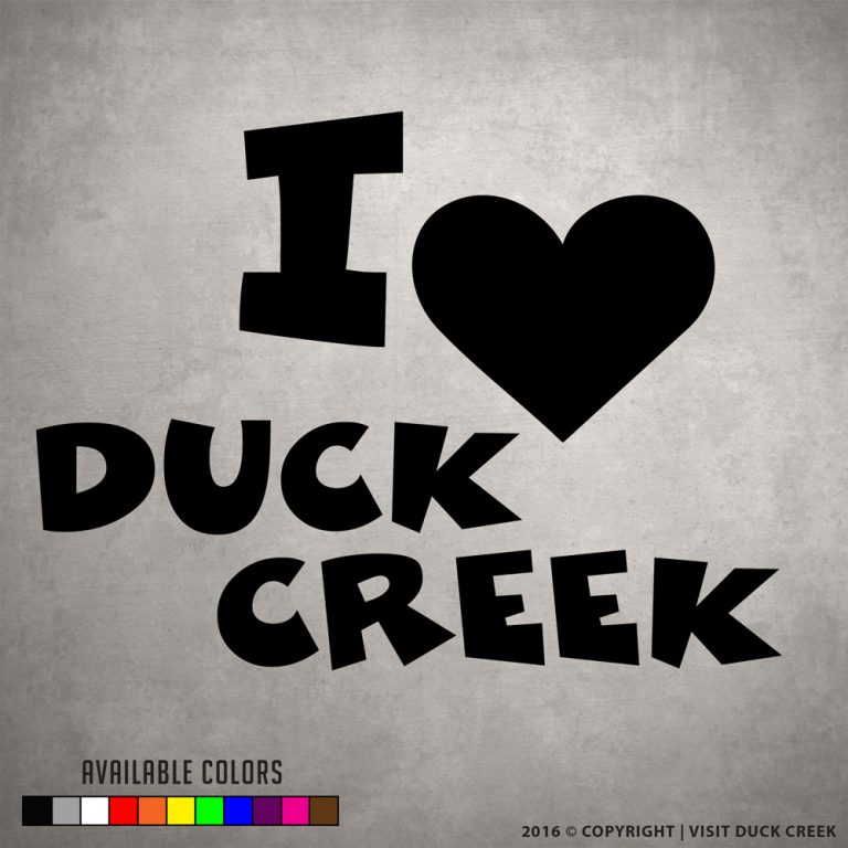 Visit Duck Creek Sticker - Visit Duck Creek
